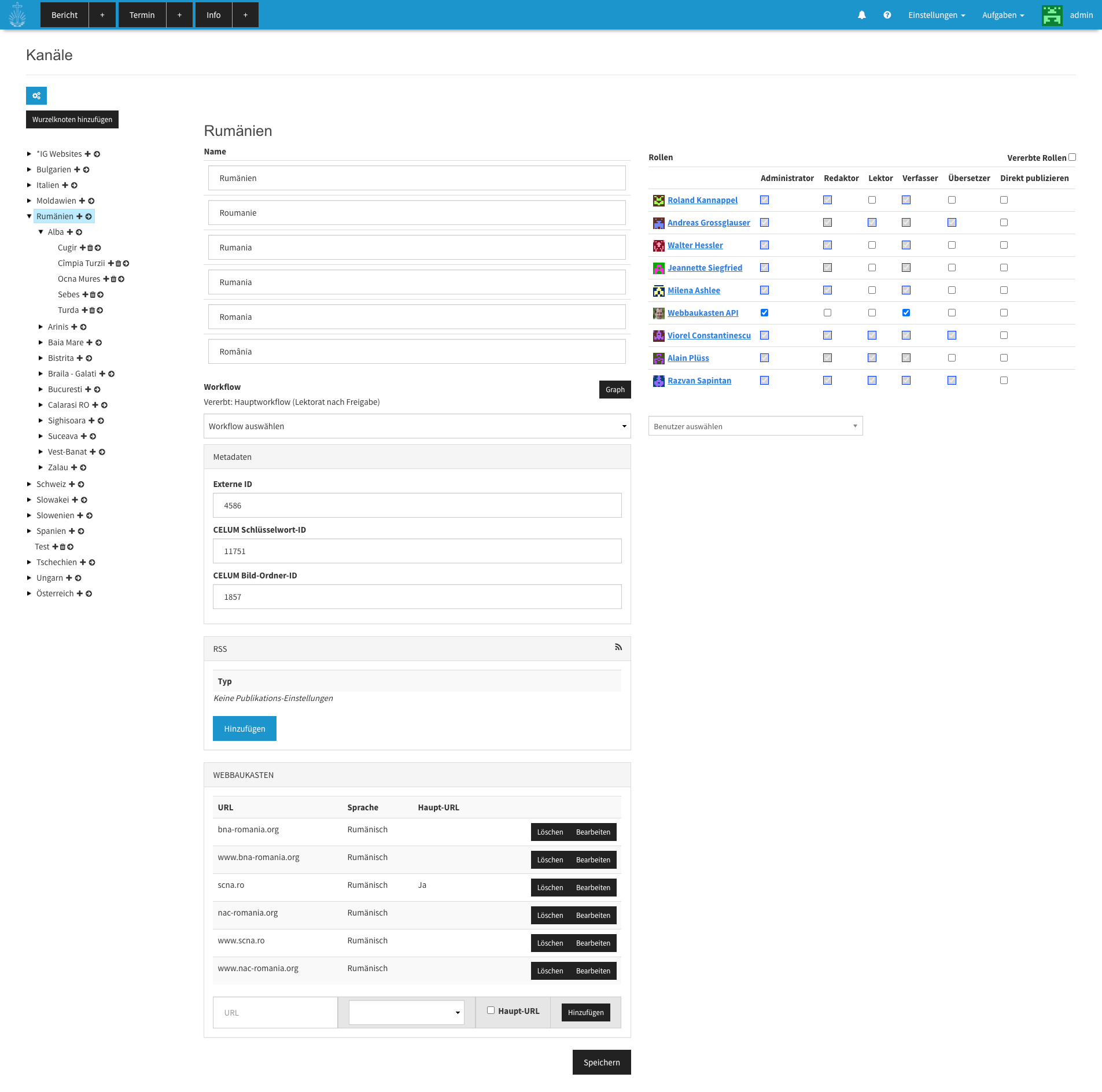Kanäle | admintool-docs.brix.ch