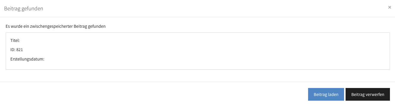 Beitrag laden | admintool-docs.brix.ch